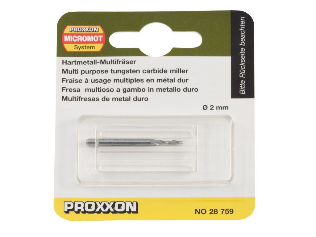 Proxxon Tunsten Carbide Straight Milling Bits 2.35mm Shanks (28758, 28 ...